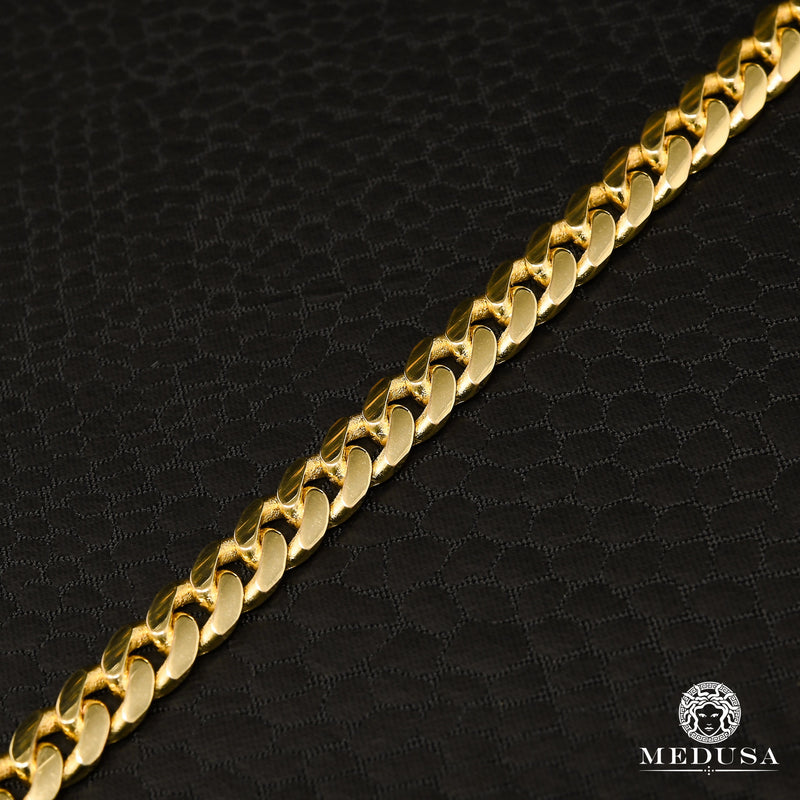 10K gold chain | 6mm Cuban Link Solid Chain | Medusa jewelry