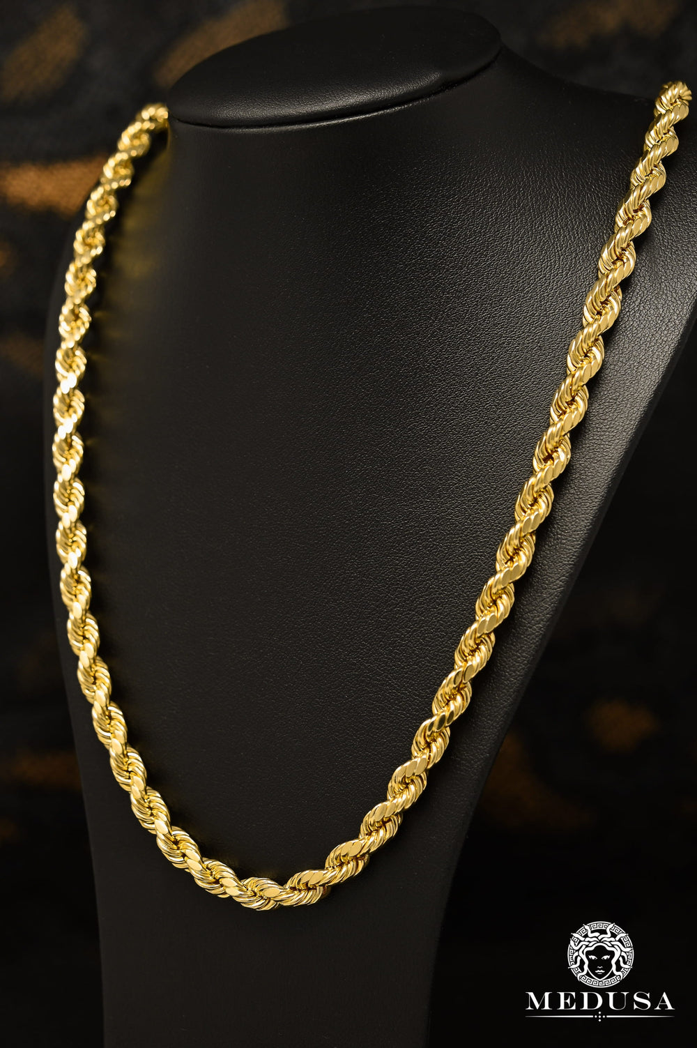 Chaîne en Or 10K | 3mm Torsade Chaîne | Bijoux Medusa