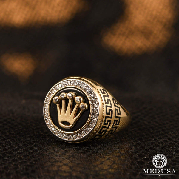 10K gold ring | Pyrex H2 Human Ring | Medusa jewelry